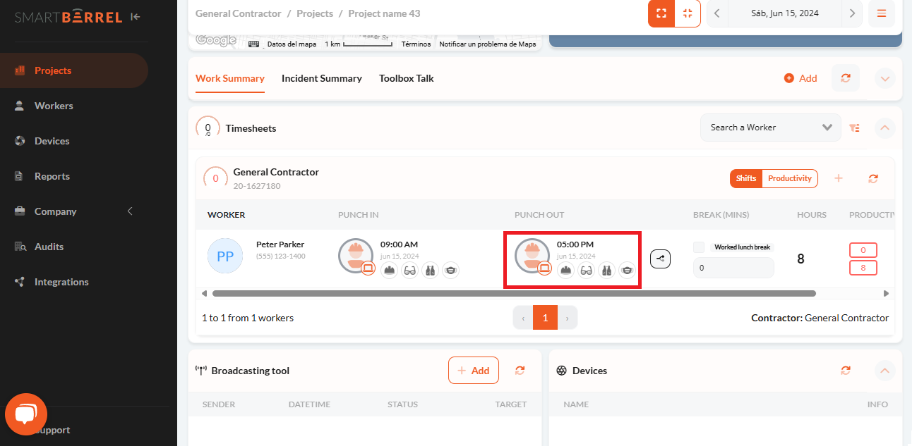 How do I update or delete an incorrect punch?